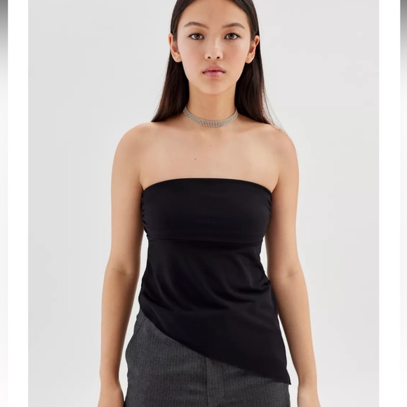 Urban Outfitters | Tops | Uo Y2k Asymmetrical Ruching Tube Top Urban ...
